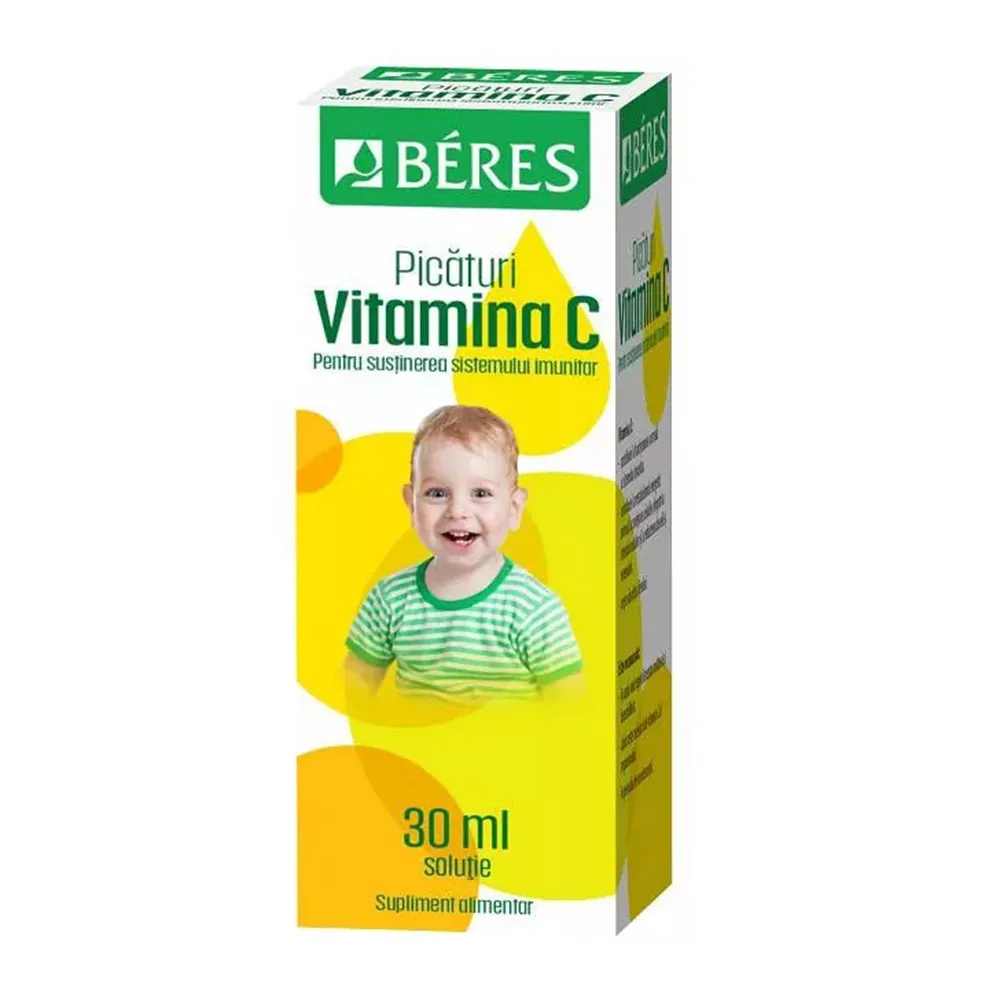 Picături Vitamina C, 30 ml, Beres Pharmaceuticals - Pret Avantajos ...
