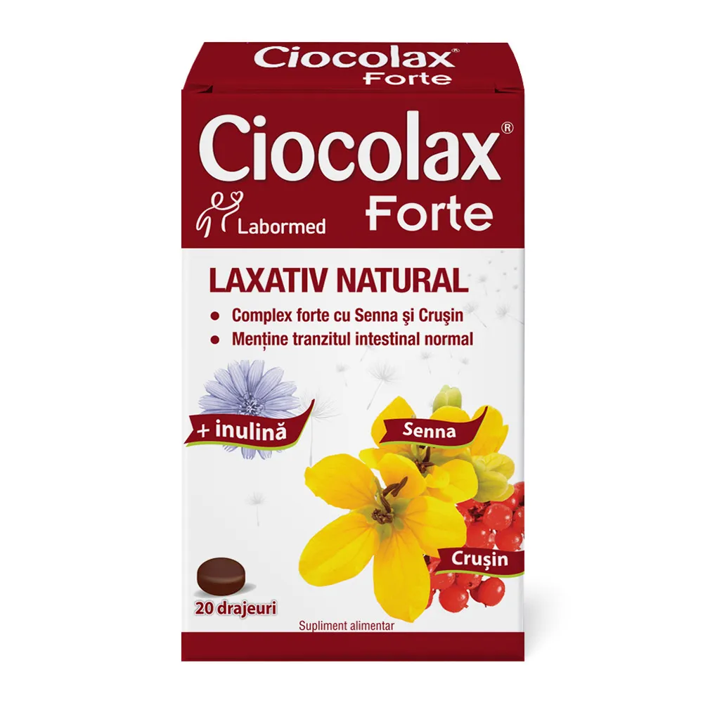 Ciocolax Forte, 20 drajeuri, Labormed - Pret Avantajos | Minifarm