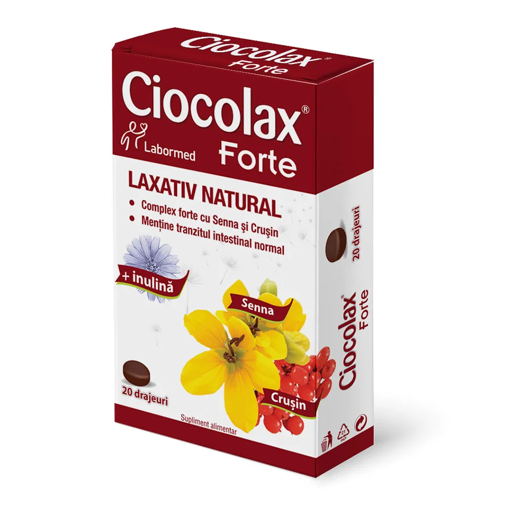 Ciocolax Forte, 20 drajeuri, Labormed - Pret Avantajos | Minifarm