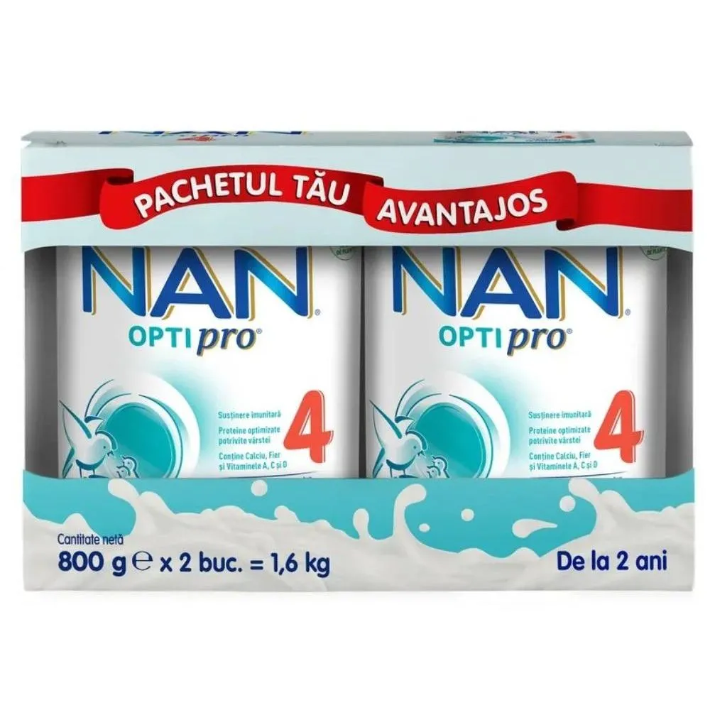 Lapte Praf Nestle Nan 4 Optipro x 800g + Lapte Praf Nestle Nan 4 ...