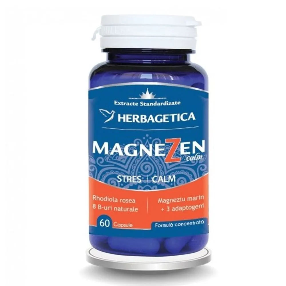 Magnezen Stres Calm, 60 capsule, Herbagetica - Pret Avantajos | Minifarm